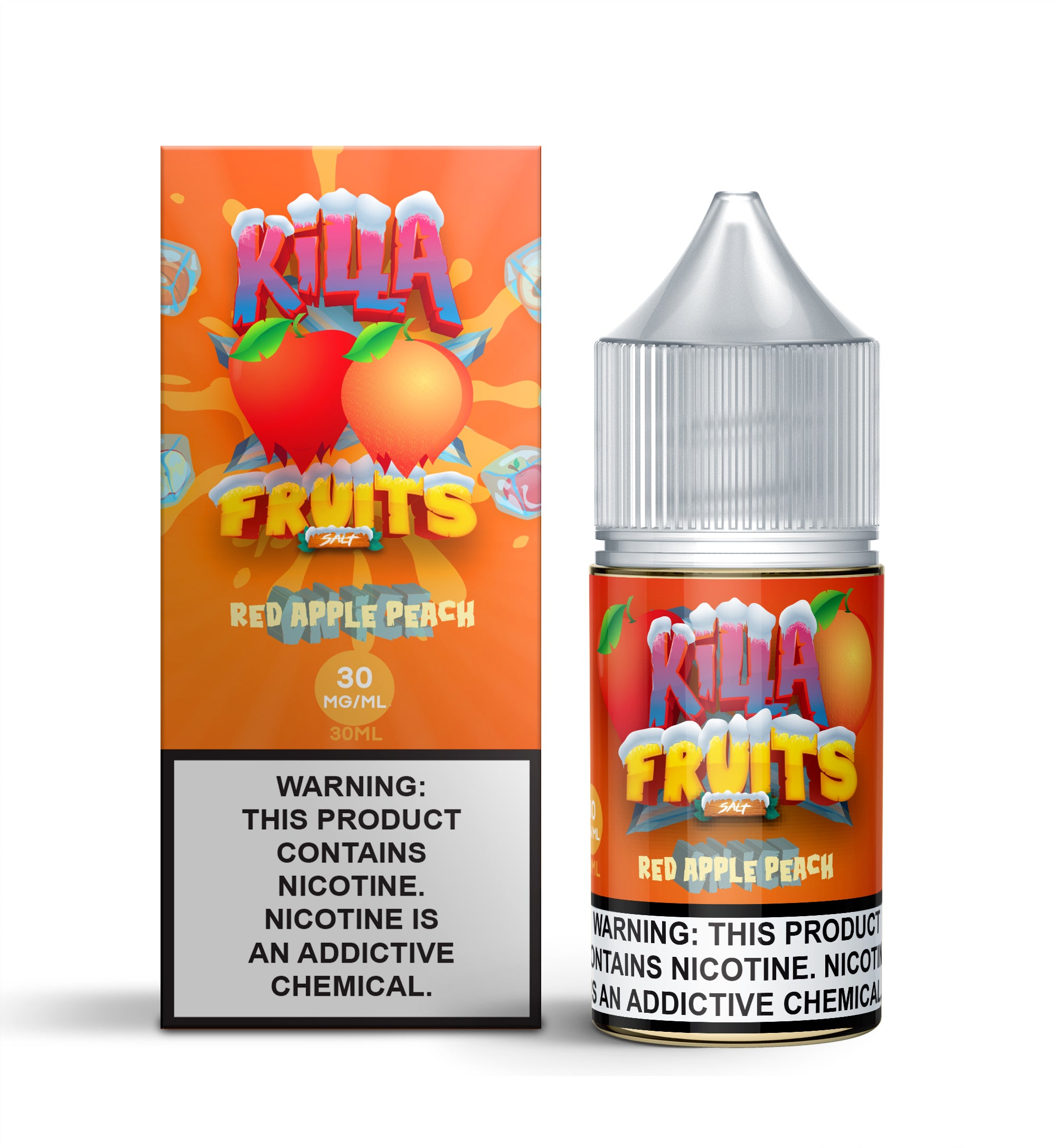 Red Apple Peach Ice by Killa Fruits Salts Series 30mL - Vape.com