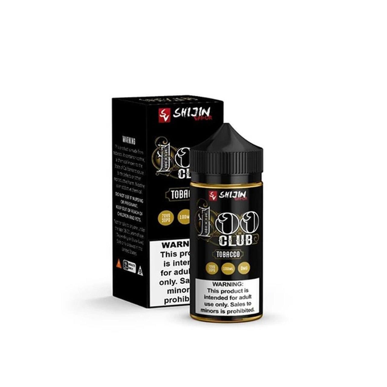 Tobacco by Shijin Vapor 100 Club E-Liquid 100ml - Vape.com